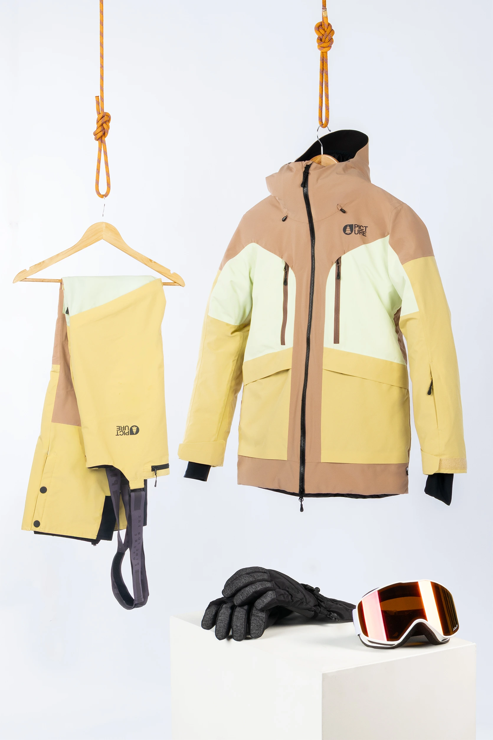 LOCATION TENUE SKI FEMME PICTURE HAAKON LIME CREAM